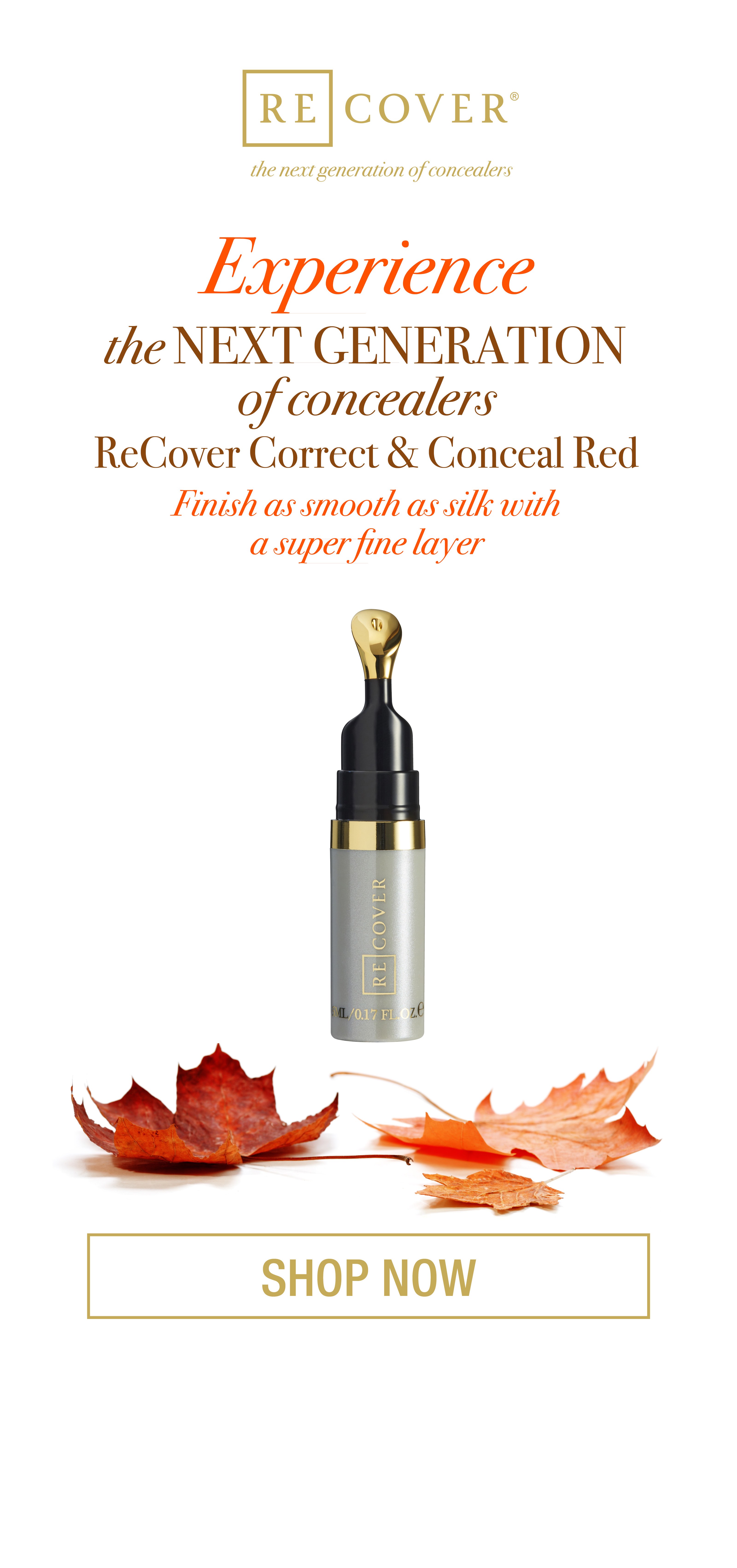 ReCover, The Next Generation of Concealers,Correct & Conceal Red ...